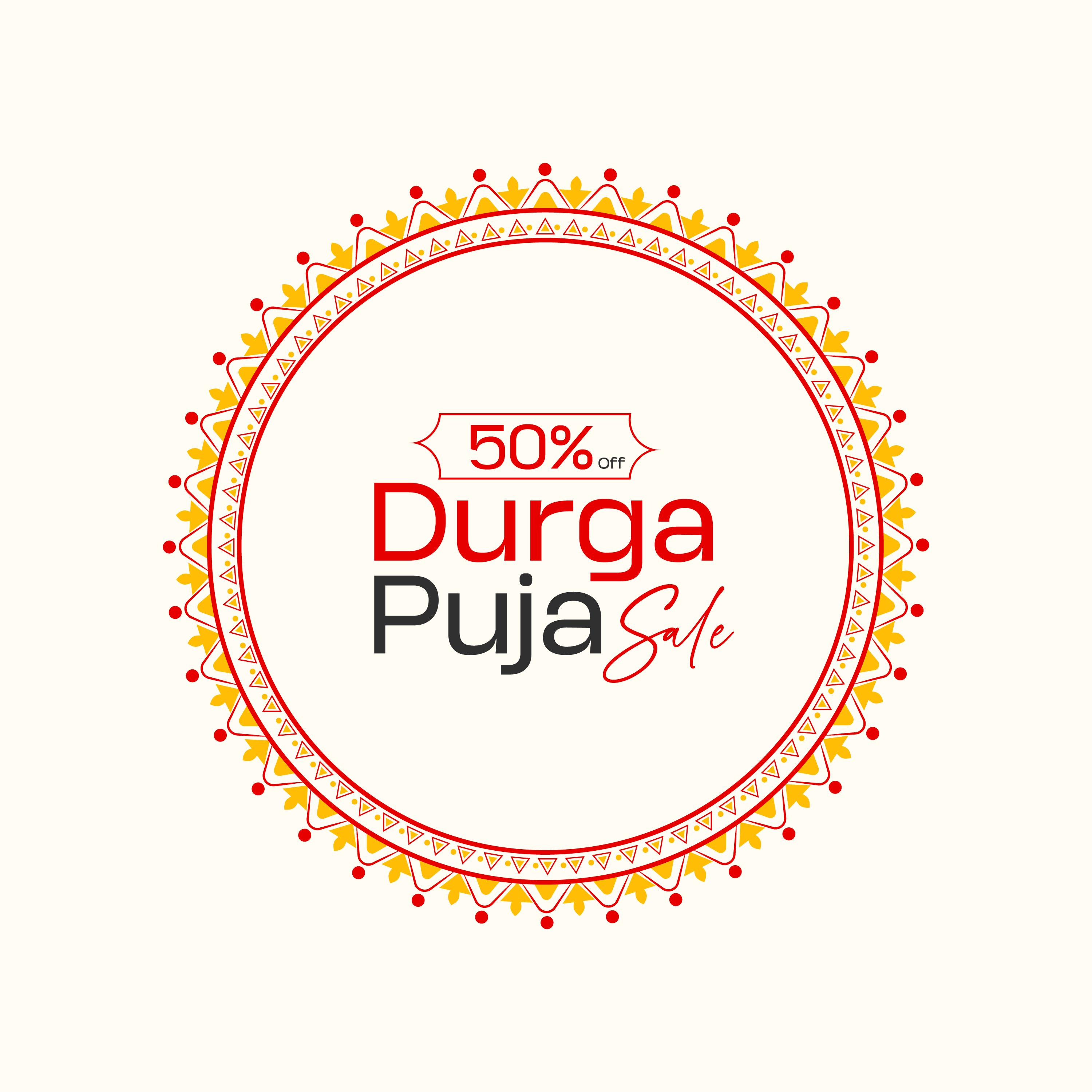 Posterit - Durga puja offer poster PSD | Vector