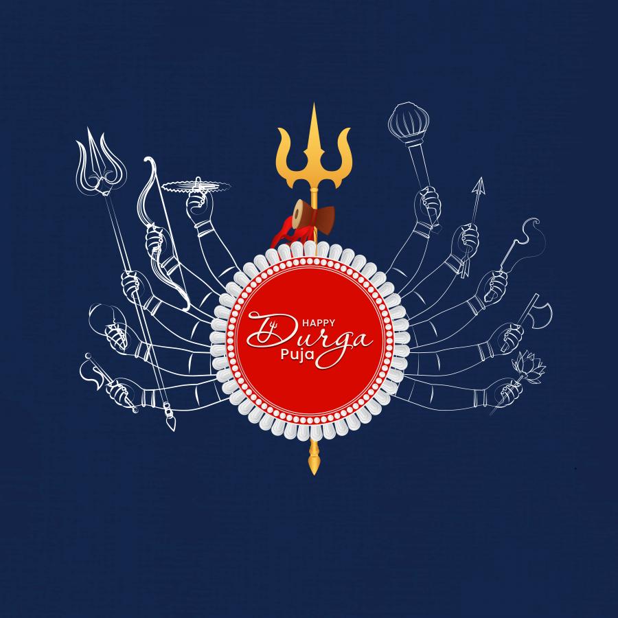 Posterit - Durga Ten Hands PSD | PNG | Vector