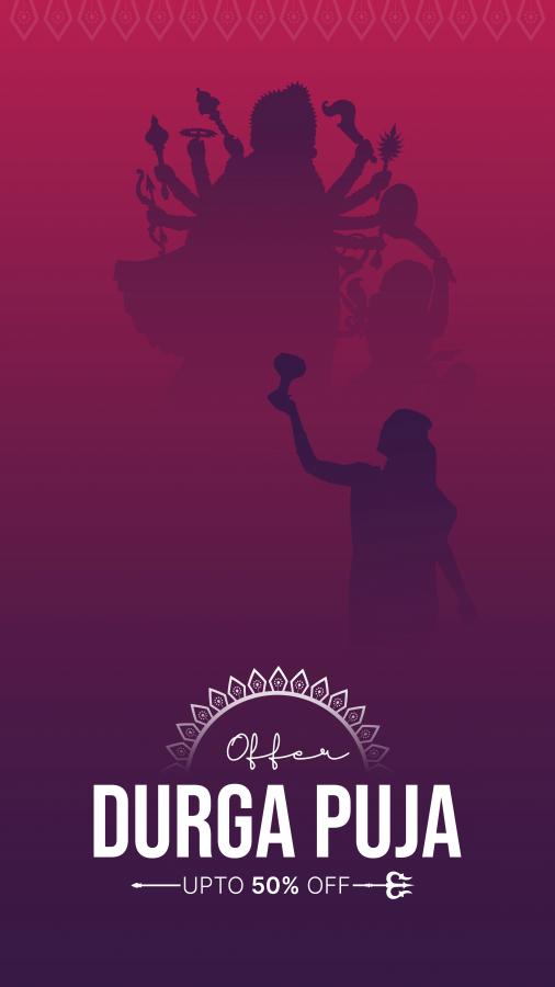 Posterit - Happy Durga Puja Festival Greeting