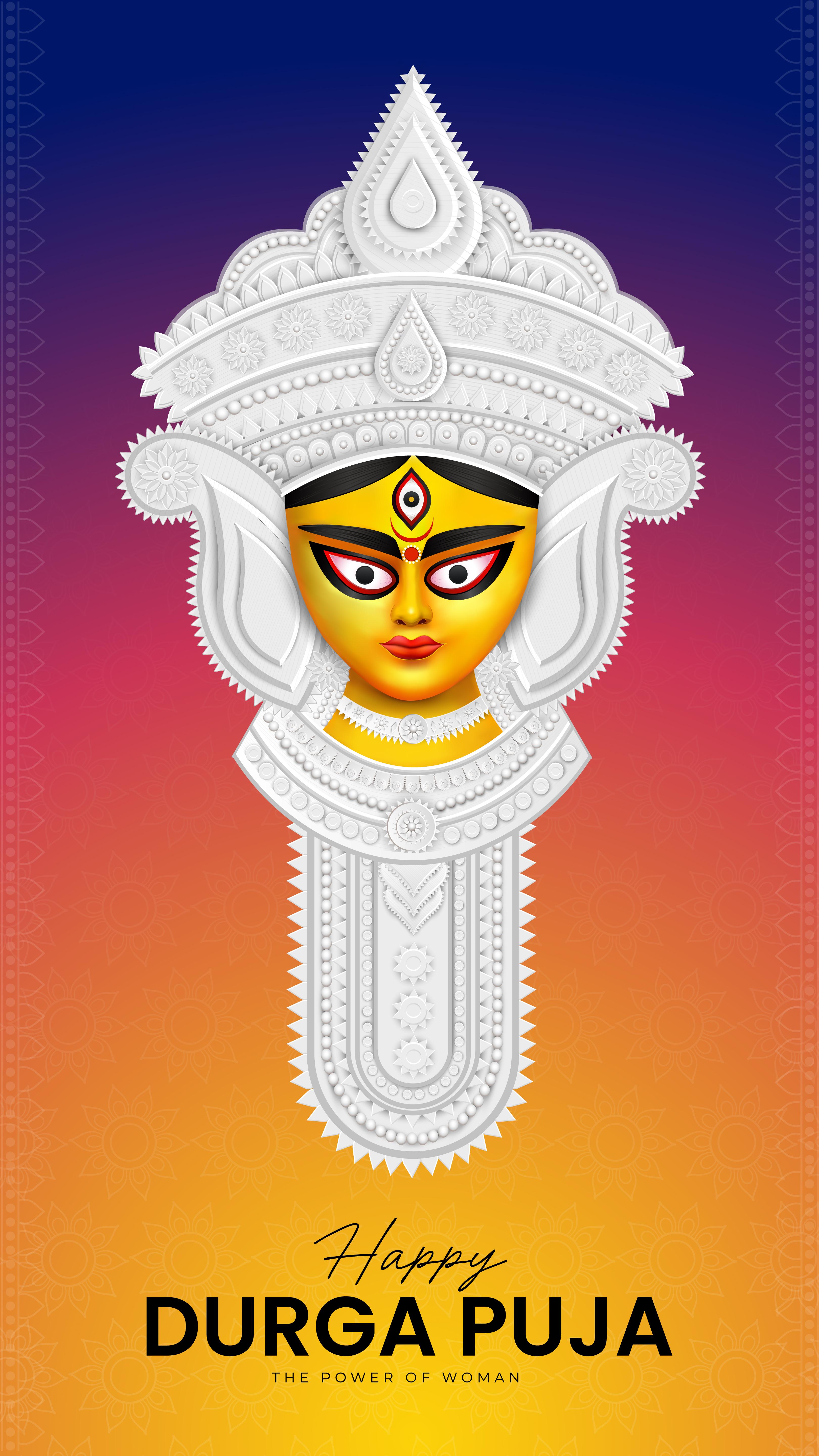 Posterit - Durga Puja Face Poster