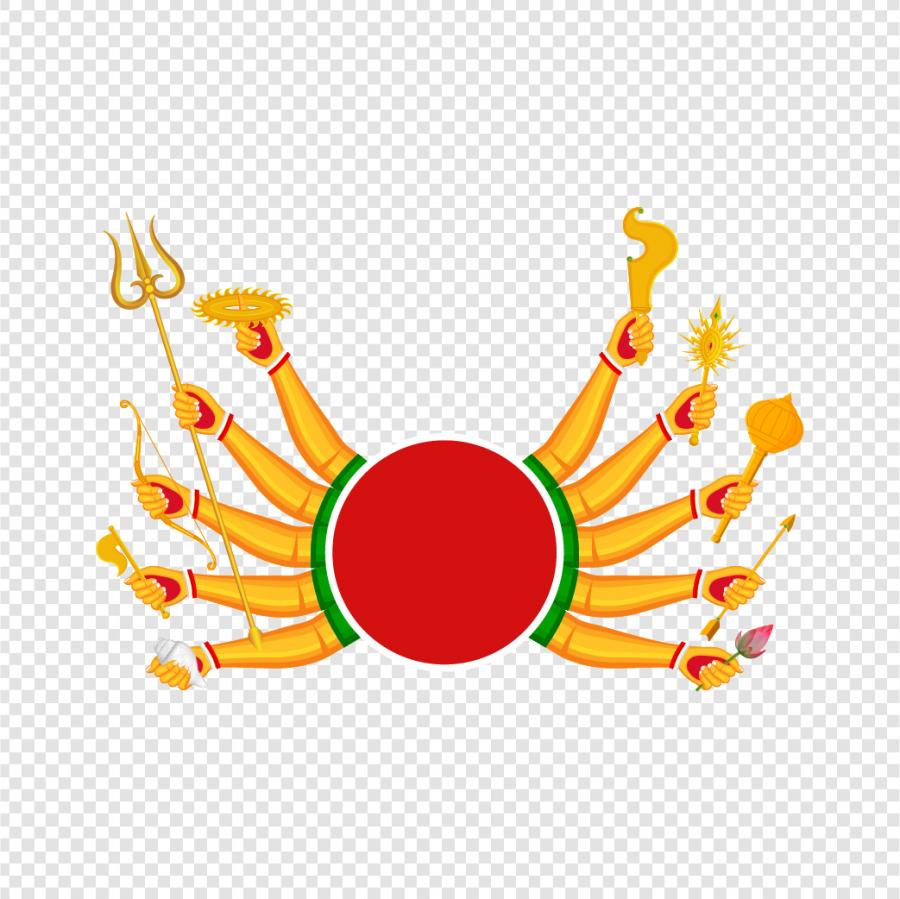 Posterit - Durga Ten Hands PNG