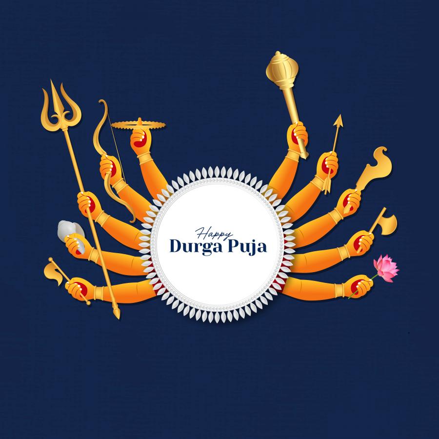 Posterit - Maa Durga Ten Hands PSD | PNG | Vector