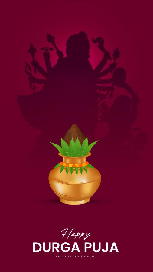 Posterit - Happy Durga Puja Social Media Post