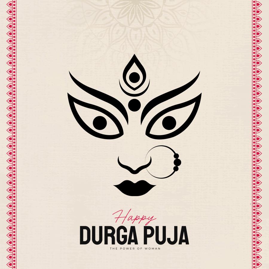 Posterit - Happy Durga Puja Social Media Post