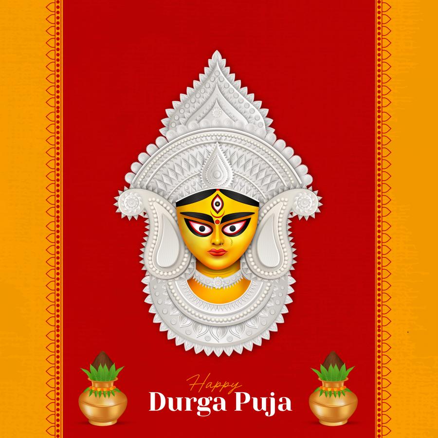 Posterit - Happy Durga Puja Social Media Post