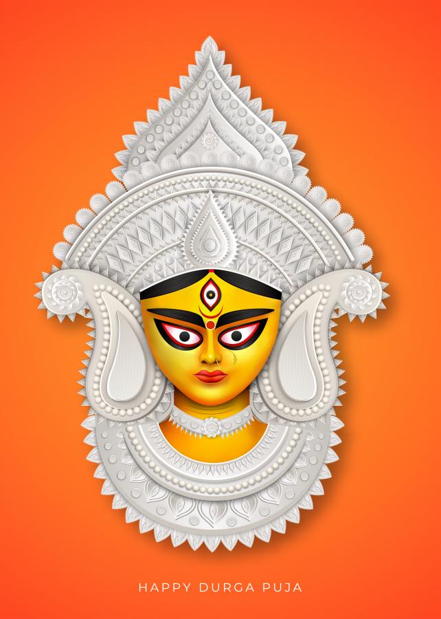 Posterit - Durga Face Design Poster