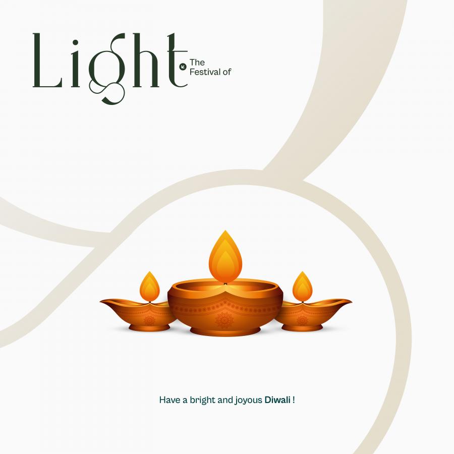 Posterit - Diwali wishes with lights