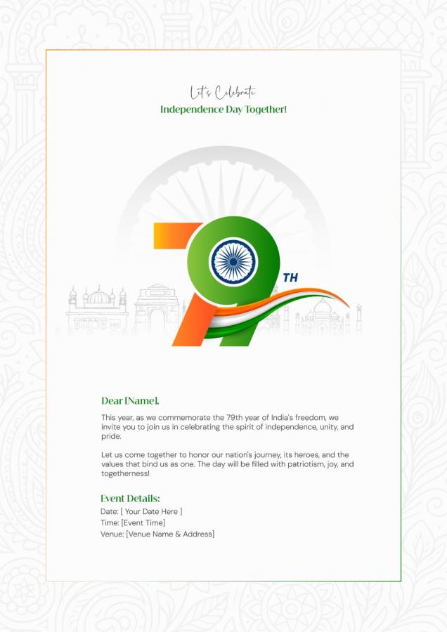 Posterit - PSD Template for 79th Independence Day