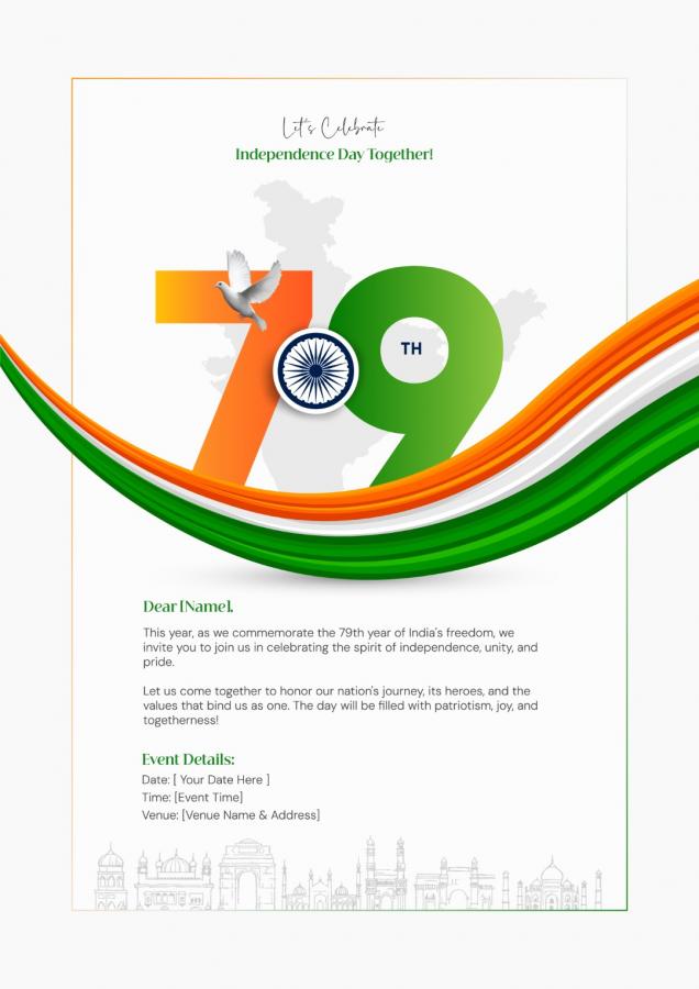 Posterit - 79th Independence Day Tricolor PSD Poster