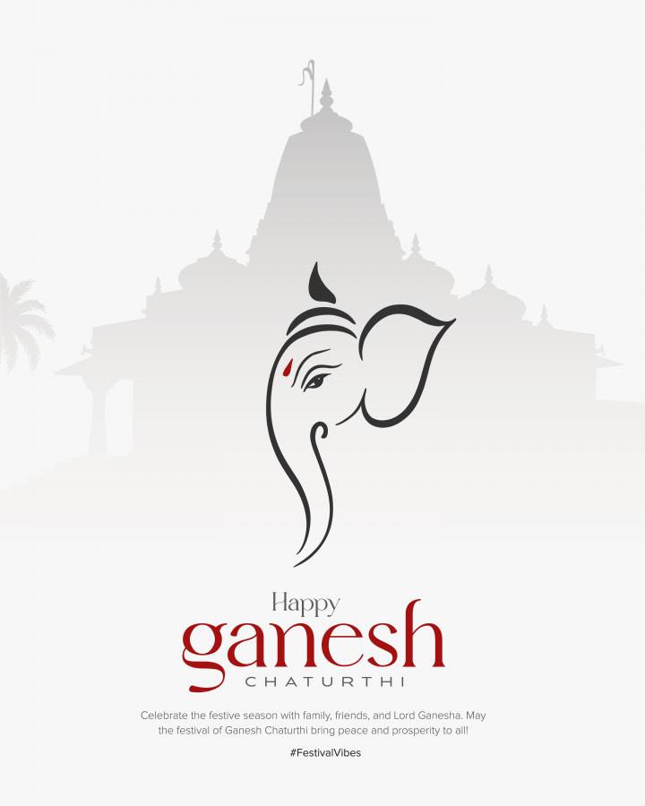 Posterit - Lord Ganesha Illustration PSD