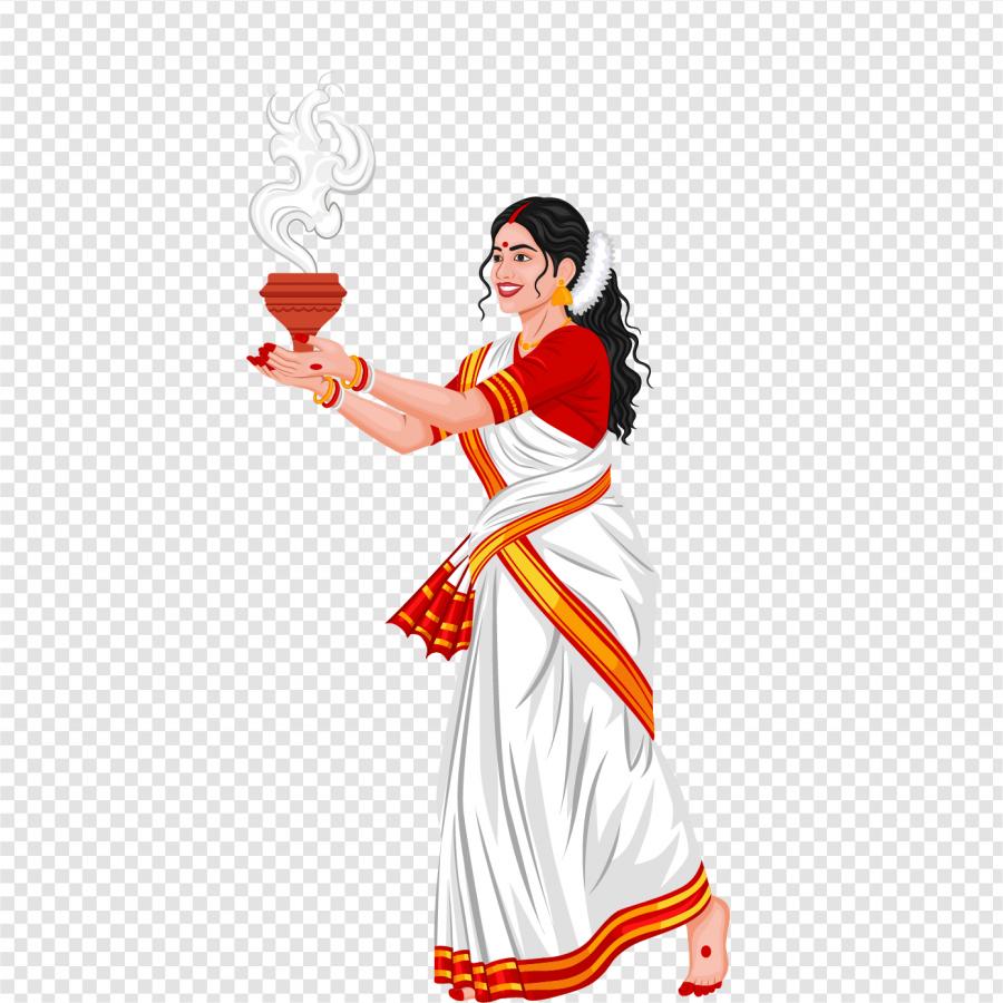Posterit - Durga Puja Dhunuchi PNG