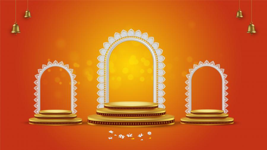 Posterit - Durga puja background design | Vector