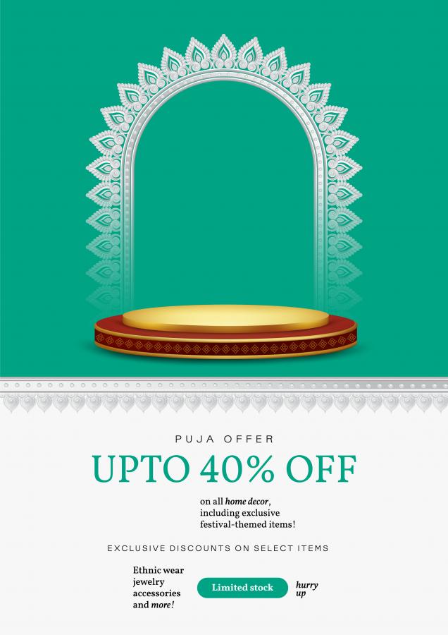 Posterit - Durga Puja Festival Frame Design