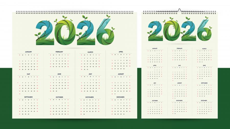 Posterit - Editable 2026 Calendar PSD